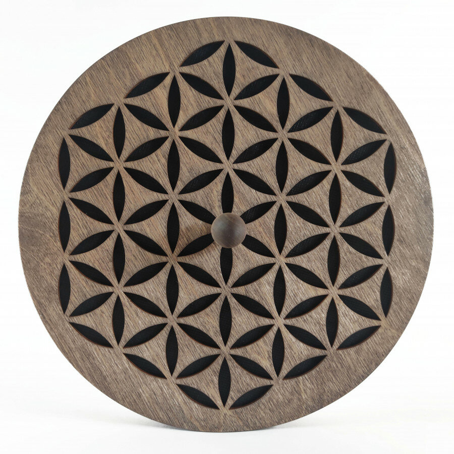 SS-F-25-D Шум ручья "Цветок жизни" 25см, тёмный, Shamanic