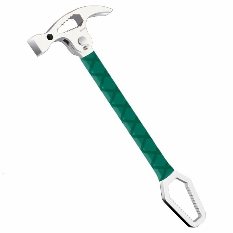 Универсальный молоток из высокоуглеродистой стали с регулируемым гвоздодером и отверткой