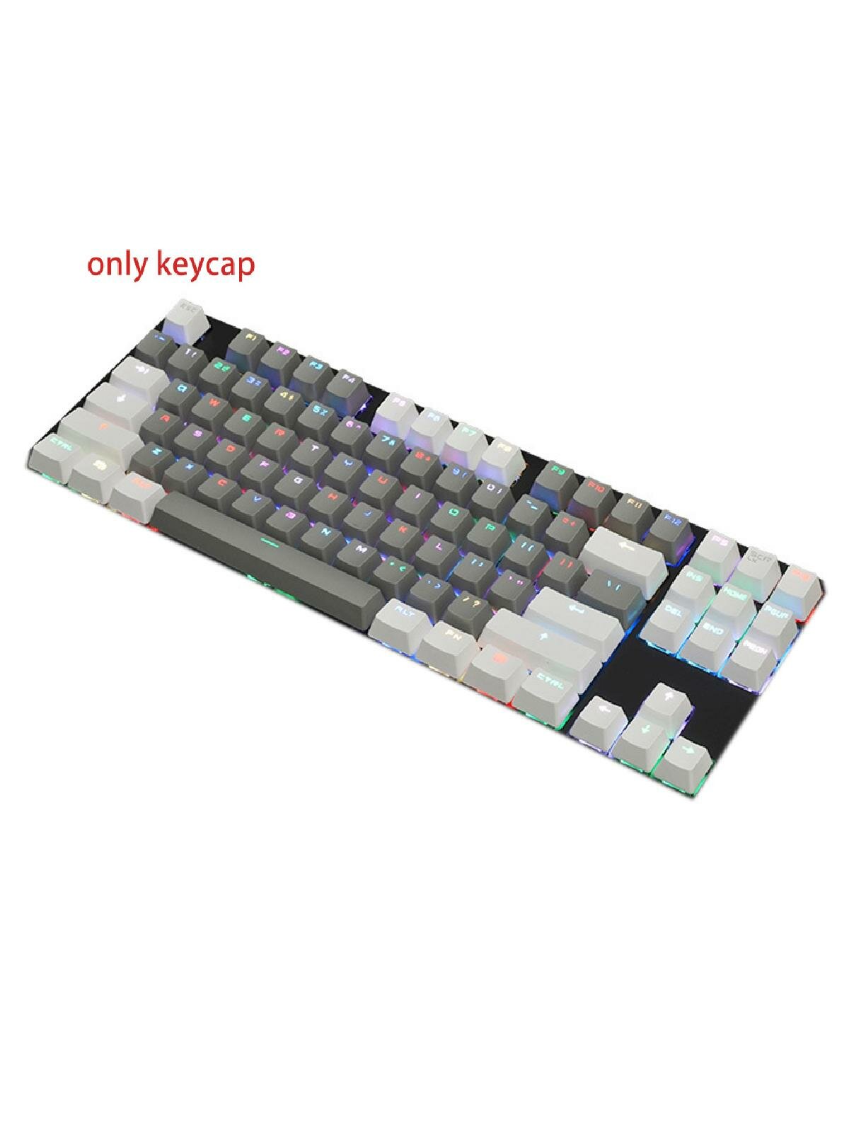 Mini Keyboard Wired Bluetooth-compatible Wireless Dual Mode 87 for Key RGB Mechanical Keyboard Kailh BOX Switch For Tabl