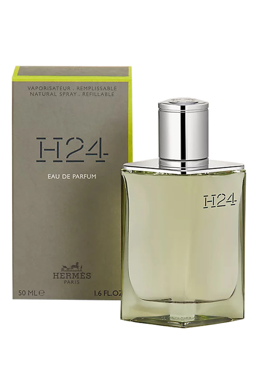 Парфюмерная вода мужская HERMES H24,50 мл. Refillable. Древесно-фужерный аромат