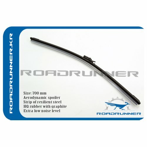 Щетка стеклоочистителя бескаркасная 700 мм rr-700-f-g, , шт ROADRUNNER RR700FG