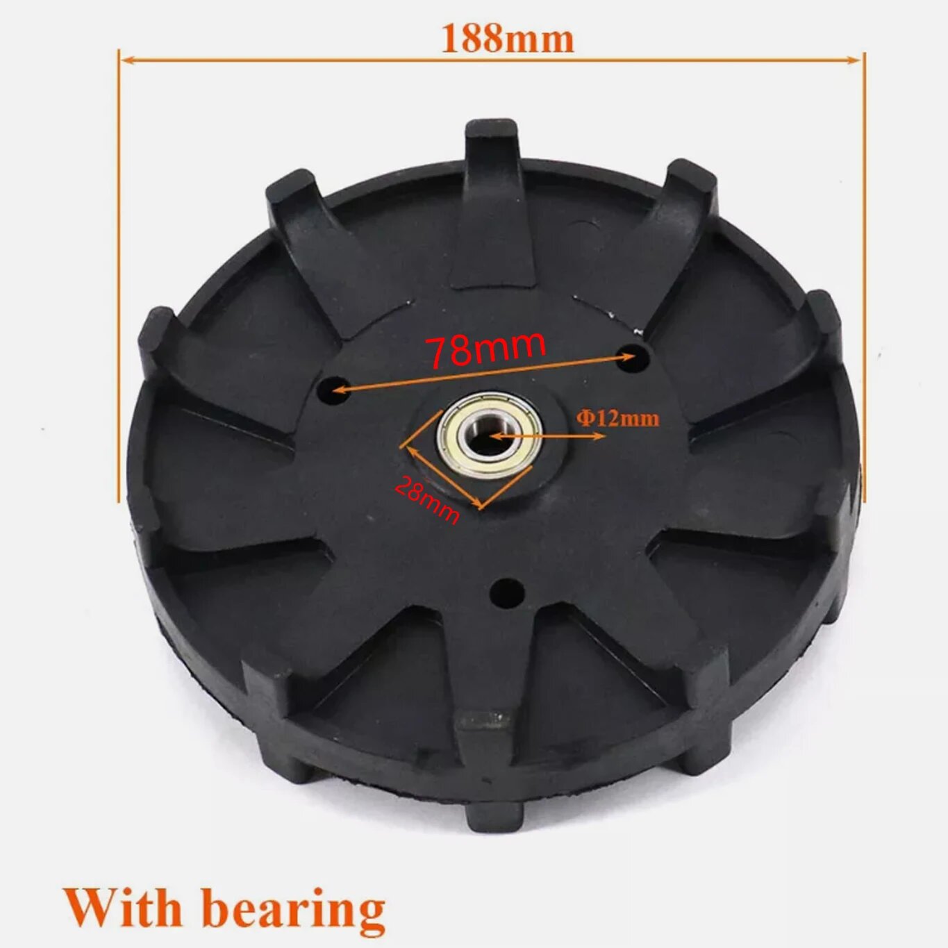 Запасные части для резиновой гусеницы, пластиковое главное приводное колесо для картинга, UTV, багги, квадроцикла, снегохода, снежные аксессуары