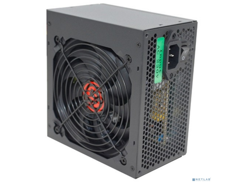 Ginzzu CB500 12CM black,24+4p, PCI-E, 4*SATA, 3*IDE, оплетка MB, кабель питания