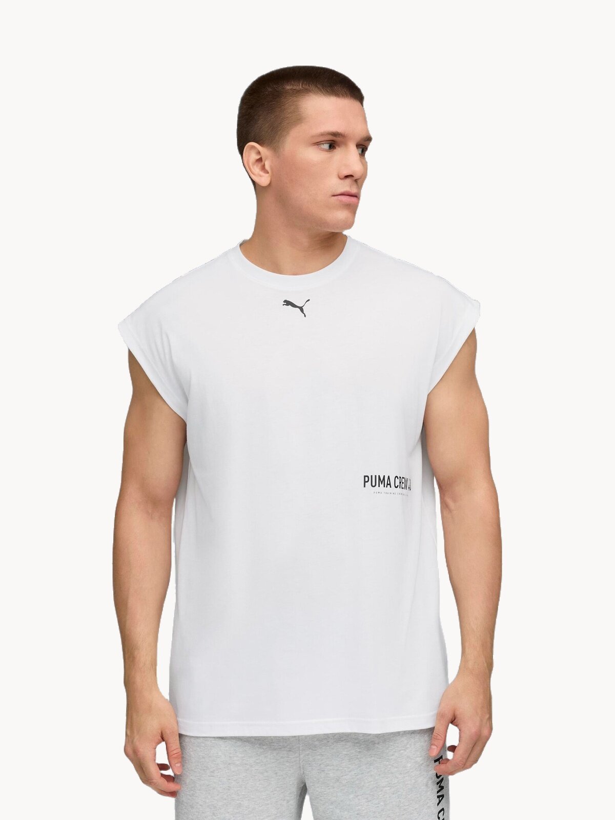 Майка спортивная PUMA M GRAPHIC CUTOFF TANK