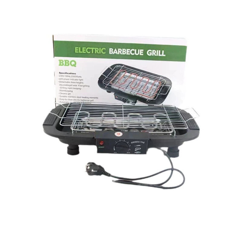 Электрический гриль для домашнего использования, бездымный электрический гриль для помещений, оборудование для приготовления шашлыка на электрическом гриле.