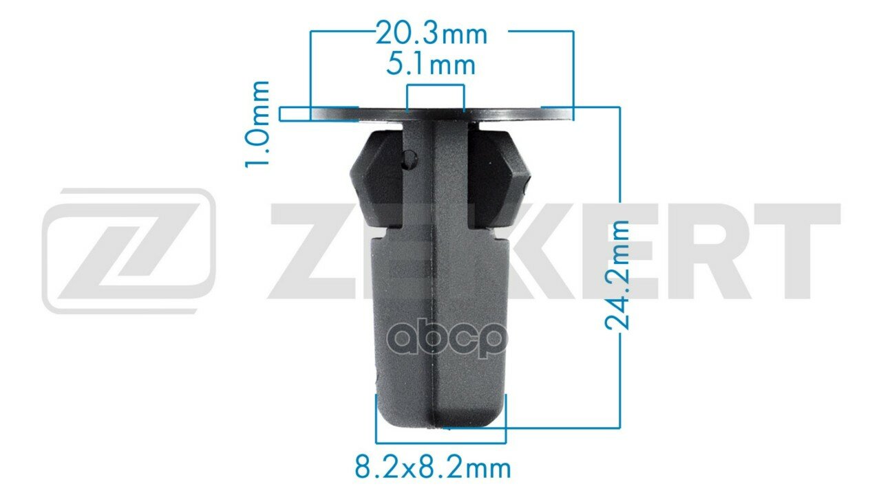 Клипса крепёжная Toyota (миним. кол-во заказа 10 шт) Zekkert арт. be-3048