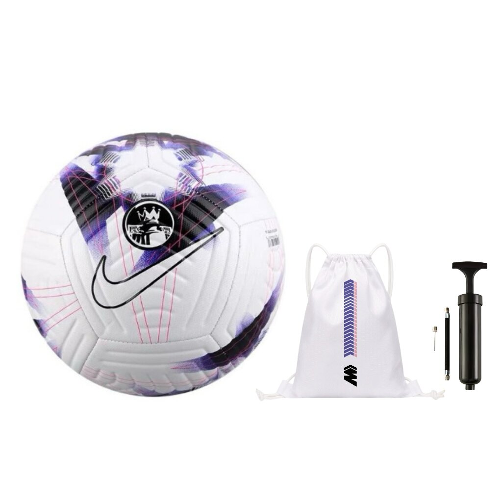 Футбольный мяч унисекс Nike резиновый фиолетово-белый, размер 5, S EU