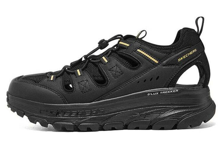 Кроссовки мужские Skechers Sport Leap River износостойкие для речного треккинга, черно-жёлтые, 41 EU