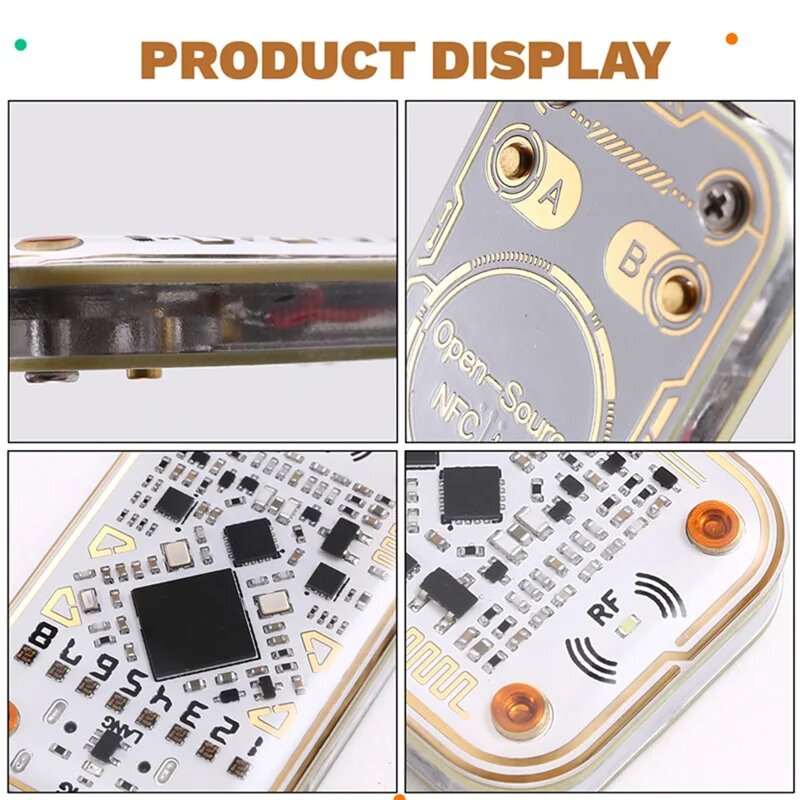 PHILE-Chameleon Ultra RFID Смарт-чип-ридер + 2XT5577/UID-брелок Смарт-эмулятор 125K 13,56M IC ID Card Декодирование NFC Устройство чтения