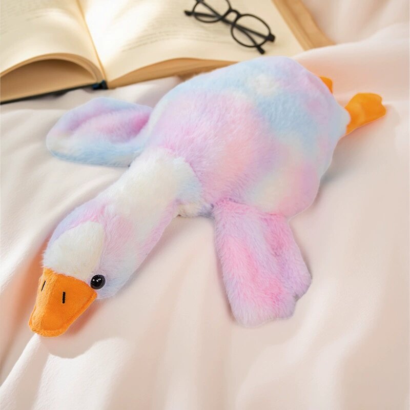 Большая белая плюшевая игрушка-гусь для девочек, для объятий и сна, большая мягкая игрушка, детский подарок, милый