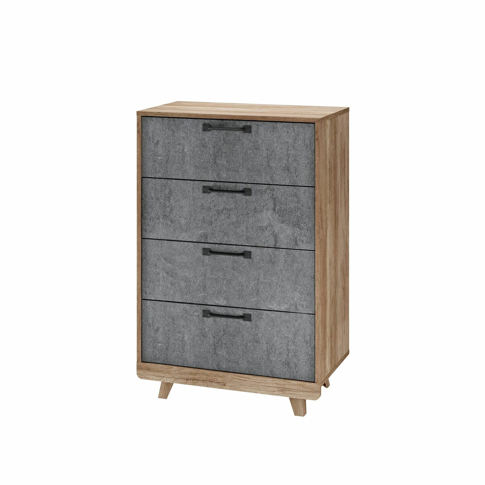 Комод "Мегаполис" КМ-02 Дуб каньон/M18 (Мебелони)