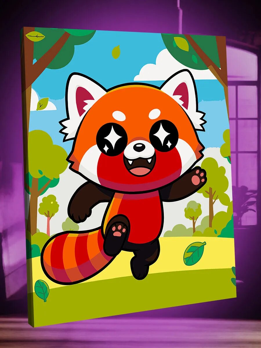 Картина по номерам Панда