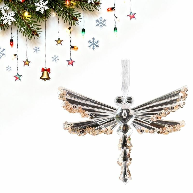 Рождественская Акриловая Подвеска В Виде Снежинки