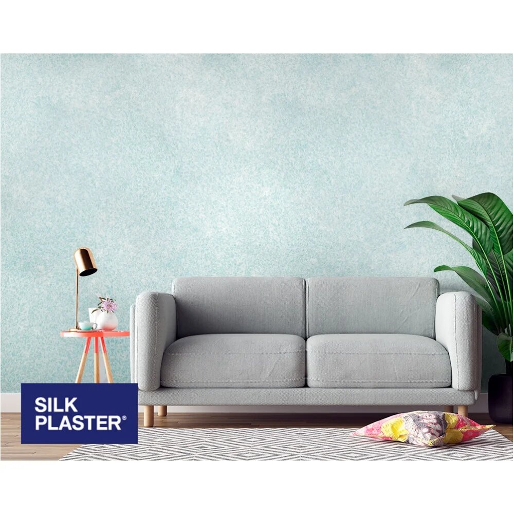 Жидкие обои Absolute цвет морской волны 833 гр Silkplaster A306, Износостойкость — фото 1
