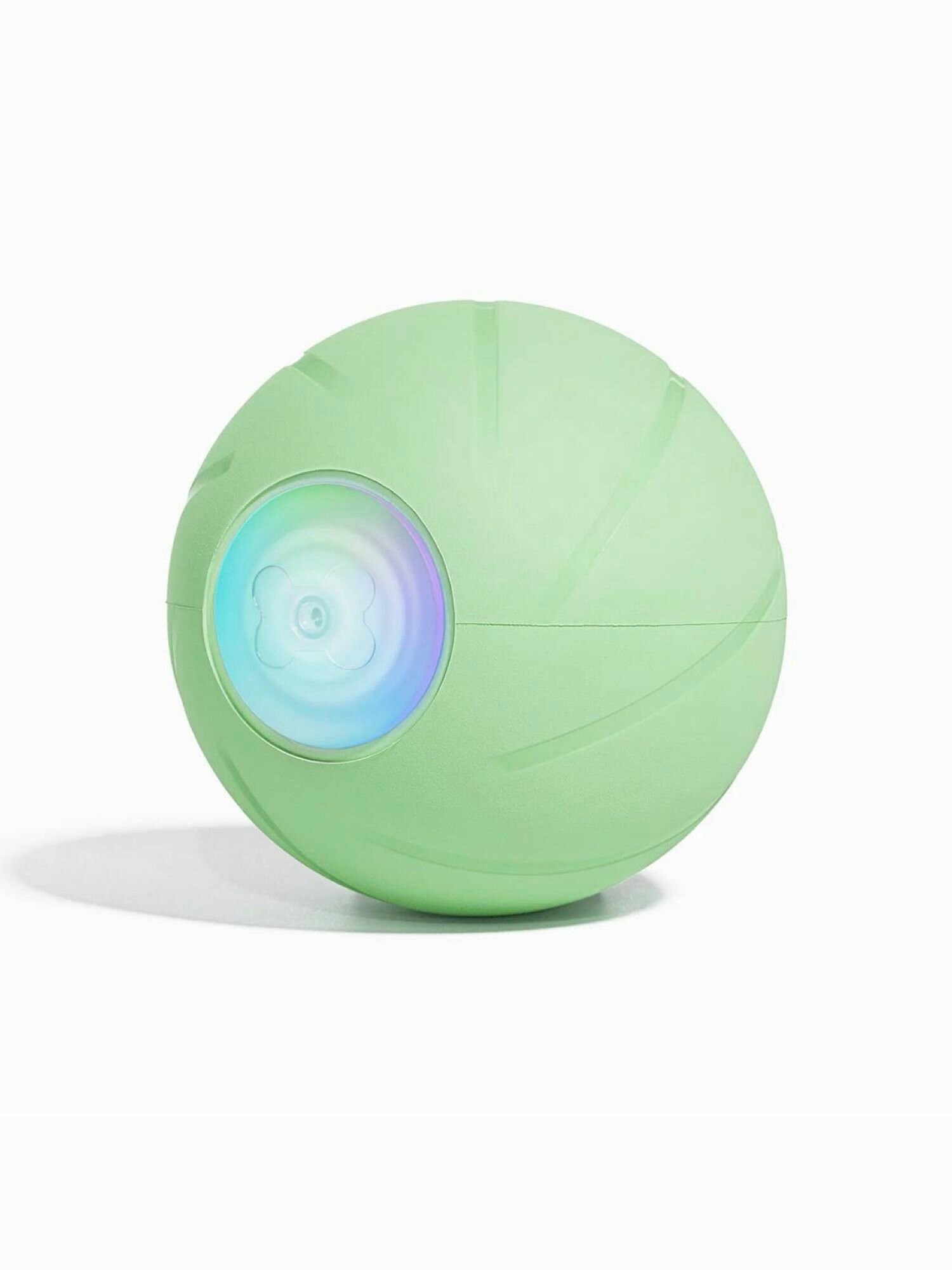 Игрушка для собак мяч Cheerble PE интерактивный, каучуковый для средних и крупных пород с зарядкой, зеленый