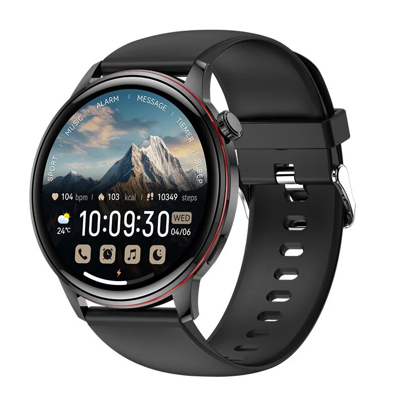 Fashion Ladies Smart Watch AMOLED Wristwatch BT Calling Men Outdoor Sports Fitness Health Monitoring HK36 Women Smartwatch