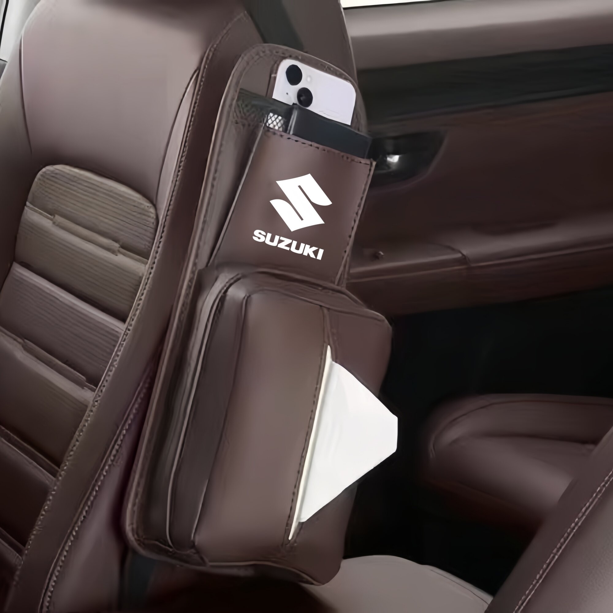 Сумка для хранения автокресла Suzuki многофункциональная подвесная коричневая 1 шт.