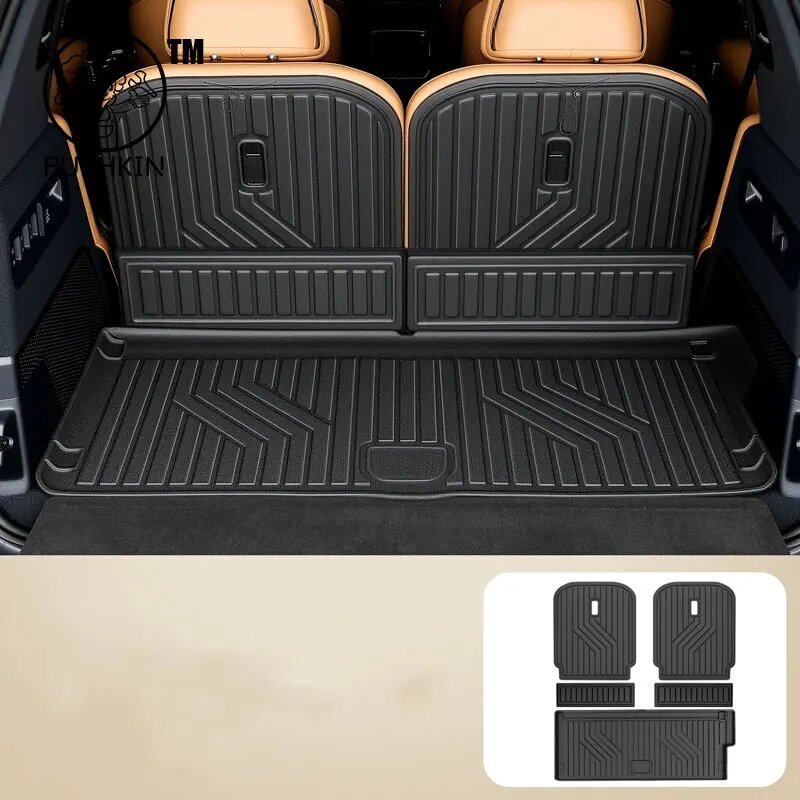 Для ZEEKR 9X 2025 2026, защитная накладка на спинку заднего сиденья, коврик в багажник, E