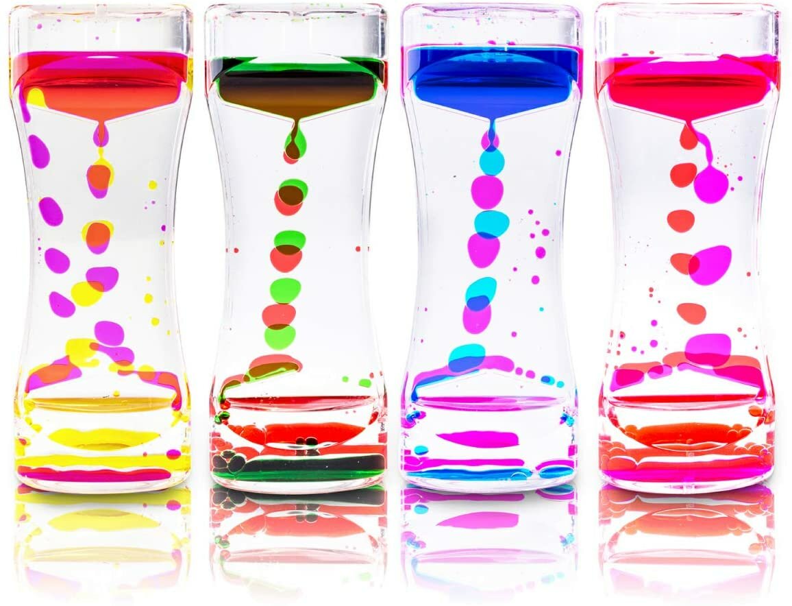 Liquid Motion Bubbler для сенсорной игры, антистрессовой игрушки, детской активности, настольной, разных цветов (1 штука)