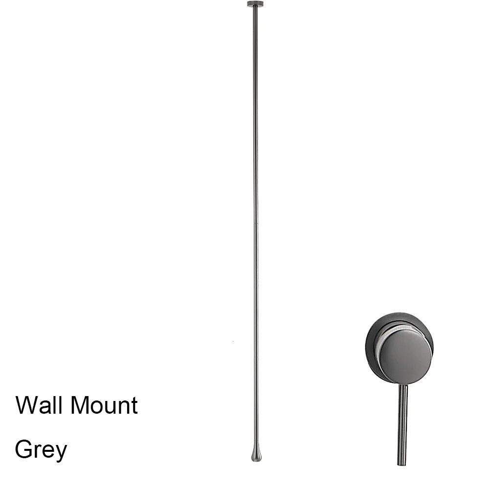 BECOLA Потолочный смеситель для раковины из латуни черный Wall Grey