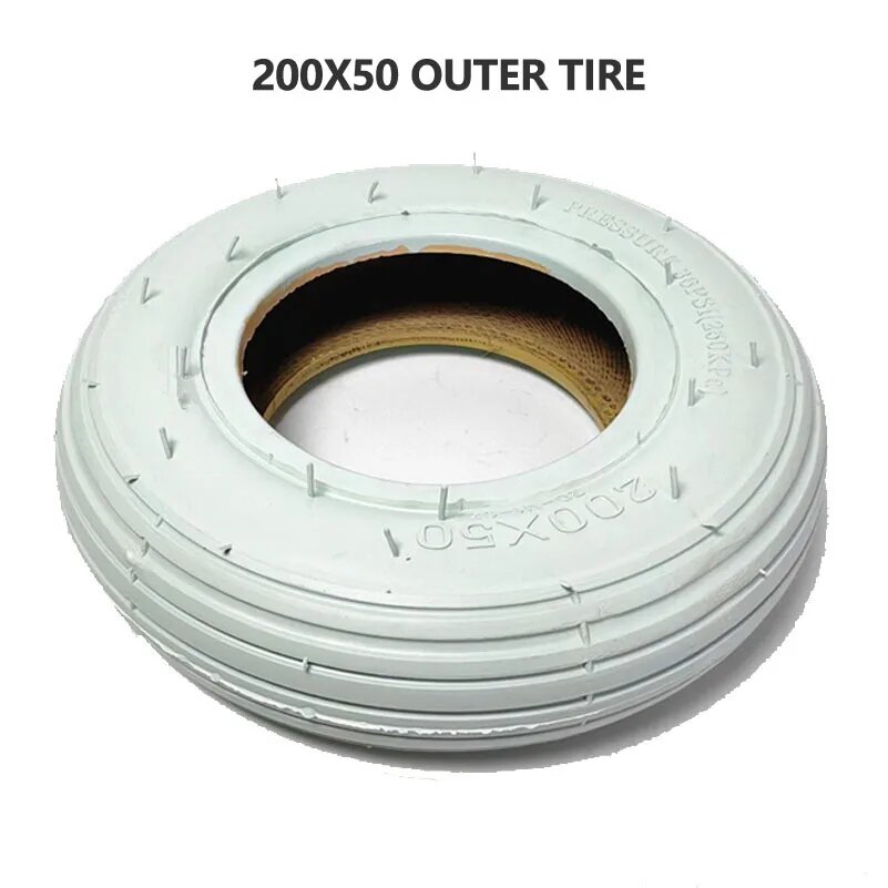 8-дюймовая Серая Внешняя Шина 200x50 Для Электрических Инвалидных Колясок, Надувное 200x50 outer