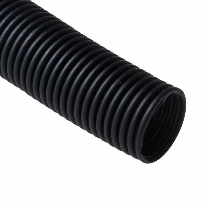 Труба гофрированная ПНД d40мм тяжелая с протяжкой черн. (уп.15м), RUVINIL 24011 (1 упак)