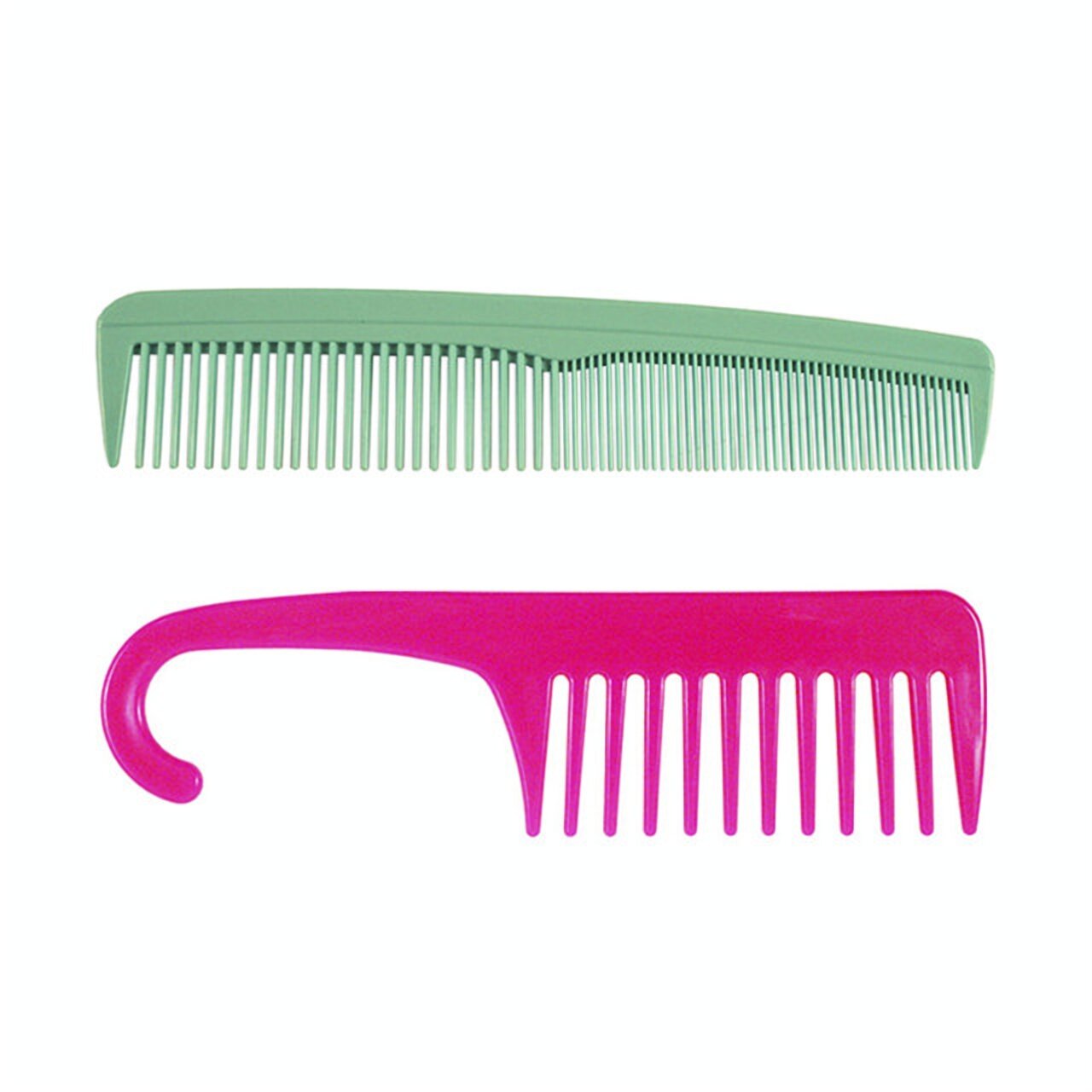 Набор расчесок LEI 29,7см гребень двойной без ручки, гребень с ручкой пластик