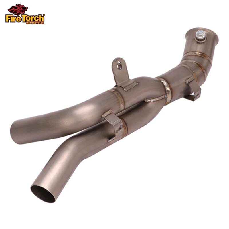 Слипоны для Yamaha YZF R1 2009 - 2014 система выхлопных газов мотоцикла Модифицированная средняя звеньевая труба соединения оригинальный глушитель Titanium Alloy