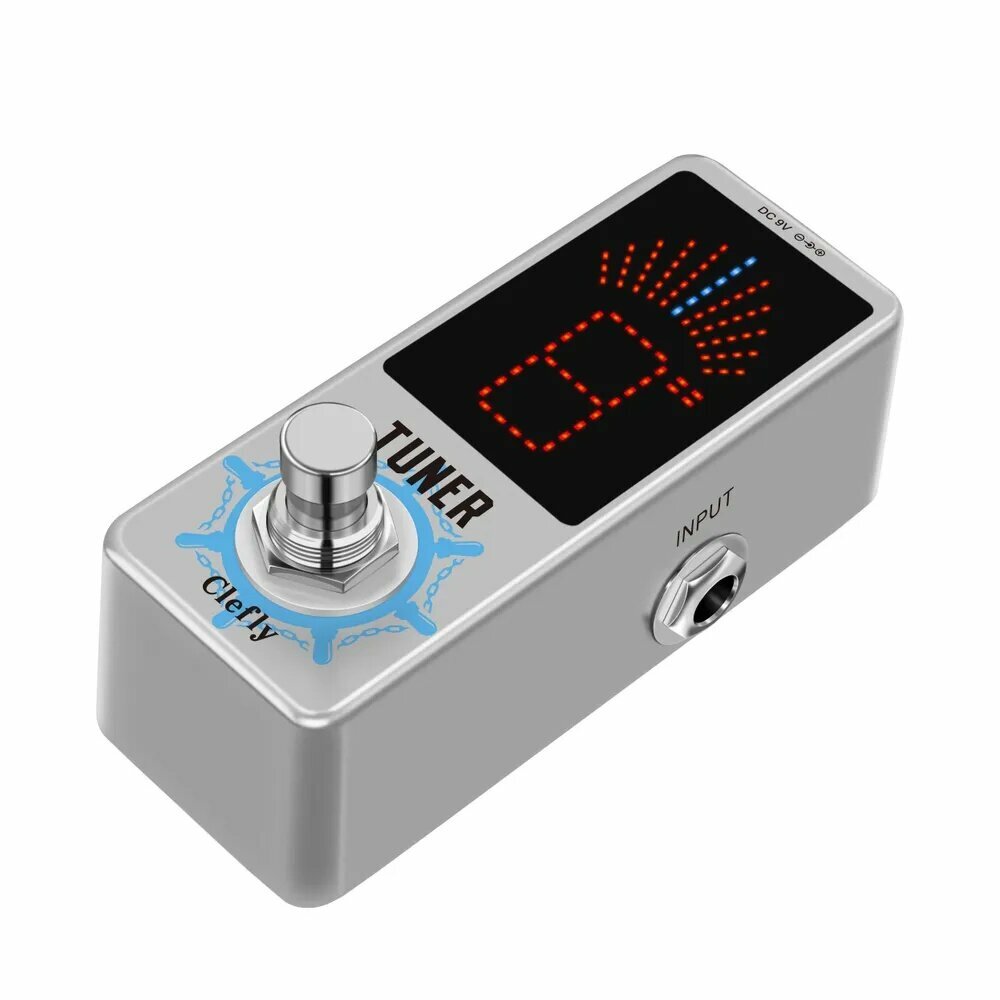 CLEFLY LT-910 TUNER PEDAL Гитарные тунеры педали для электрических гитар обходной полный металлический чехол