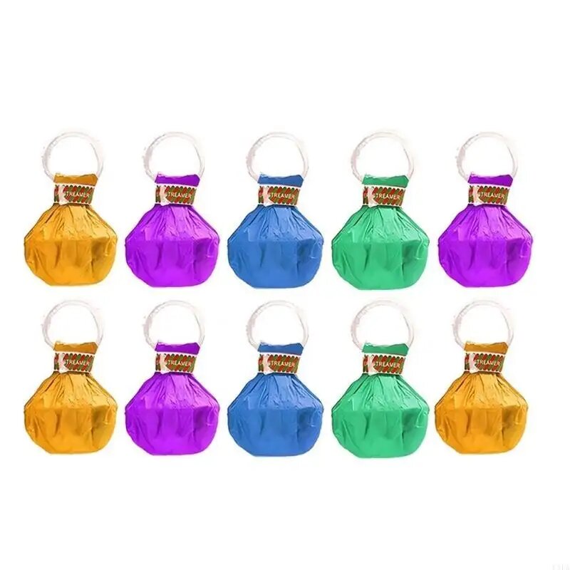 Серпантин попперы для вечеринок набор из 10 штук 20 heads, color