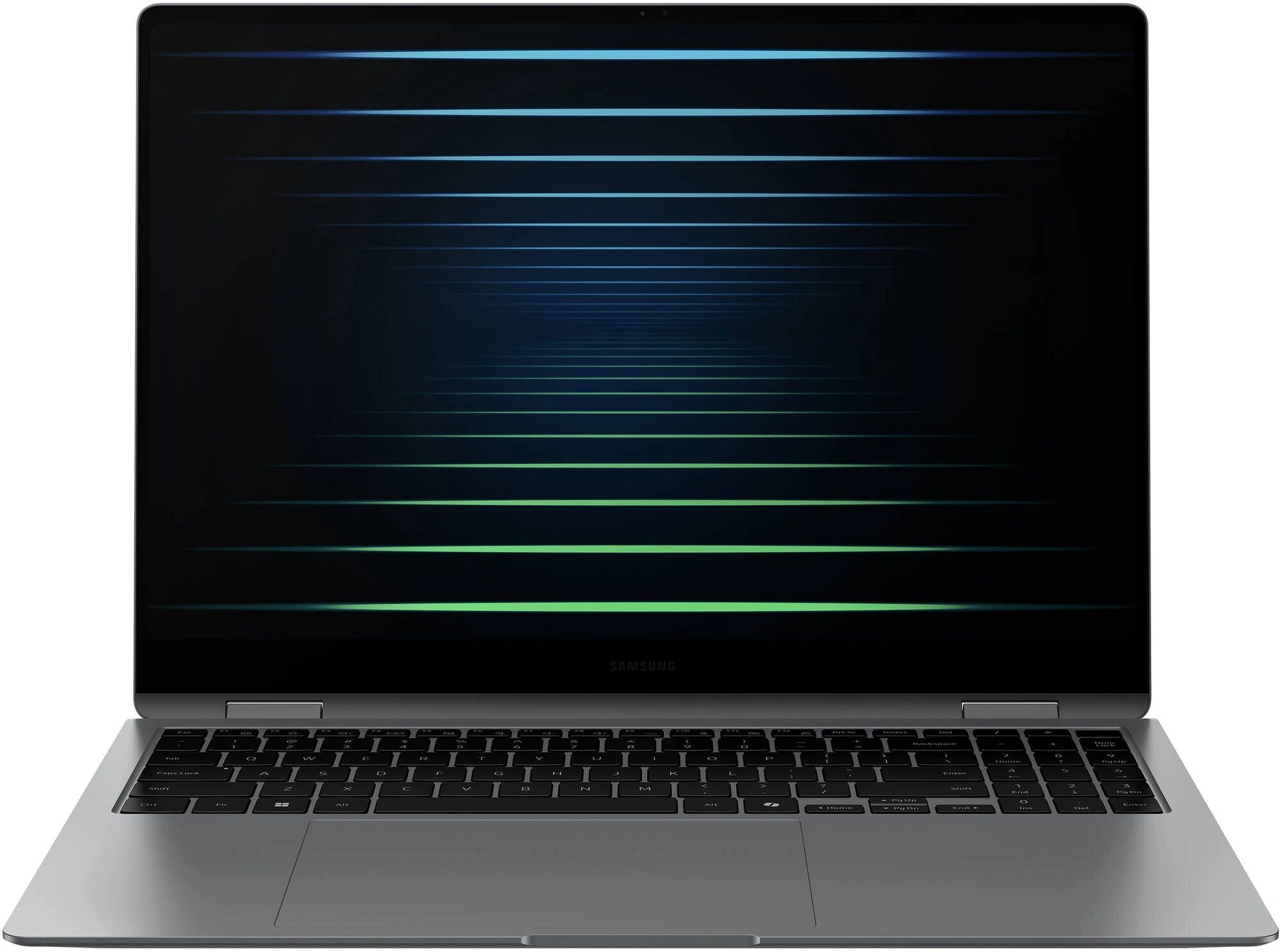 Ноутбук Samsung Galaxy Book 5 Pro 360 NP960 Core Ultra 5 226V 16Gb SSD512Gb Intel Arc 130V 16" AMOLED Touch 2.8K (2880x1800) Windows 11 Home English grey WiFi BT Cam (NP960QHA-KG3IN)