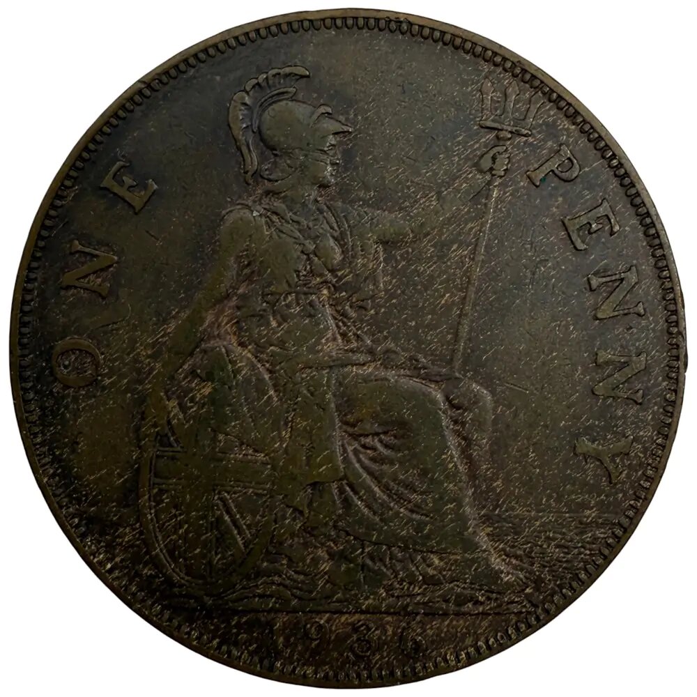 Великобритания 1 пенни 1936 г. (Cu) (Лот №3)