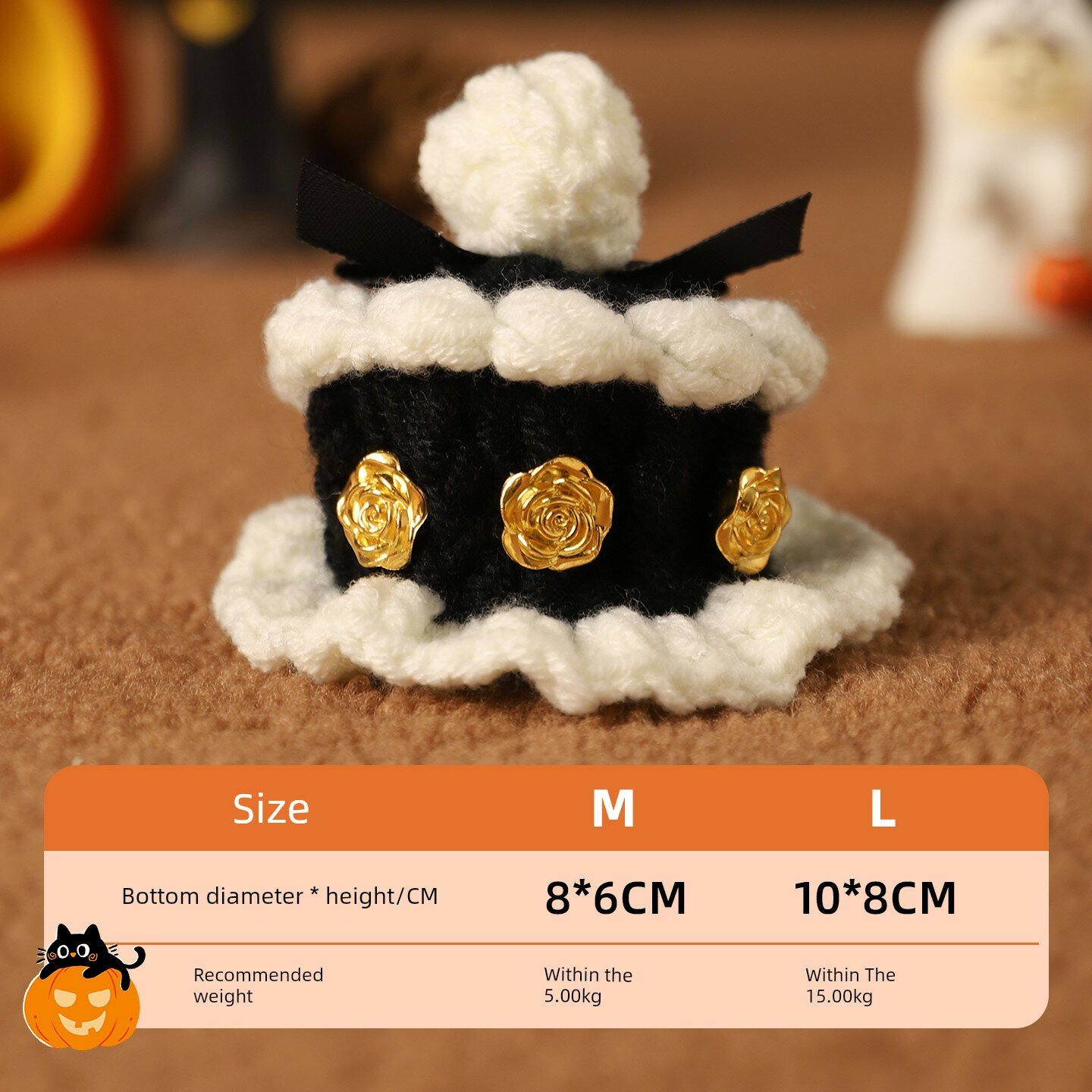 Кошачья шапка с цветком камелии, мягкая шапка для кошек до 18 фунтов, размер 23-30 см, натуральный хлопок, удобная