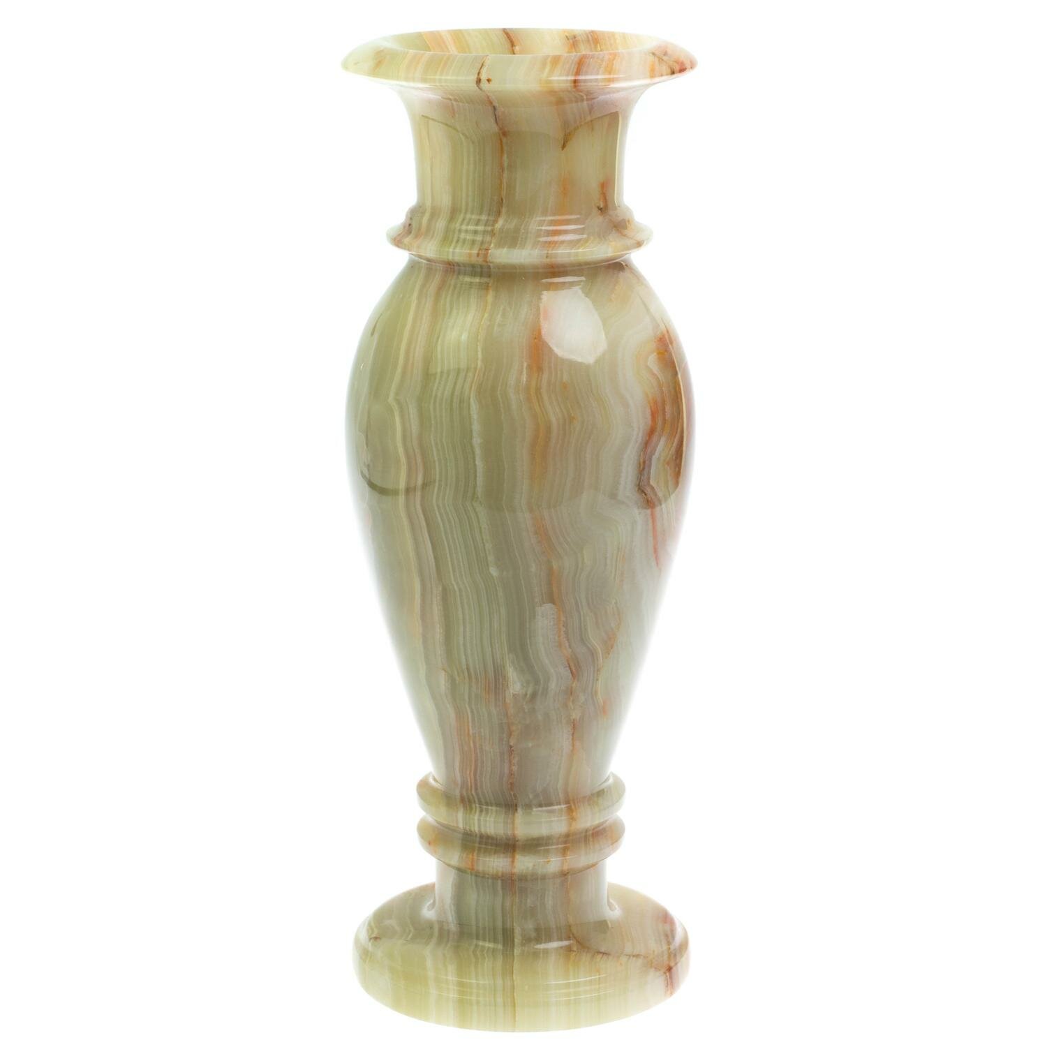 Ваза из зеленого оникса 13х35 см (5х14) 130082