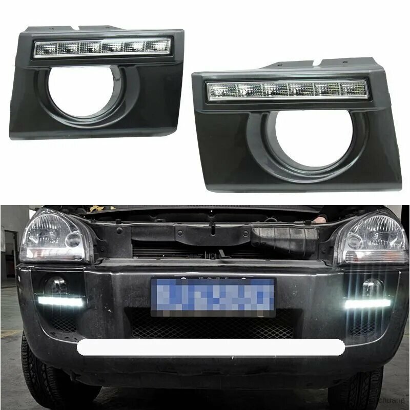 Фары автомобильные, Огни дневные ходовые, 2 шт, арт. Hyundai Tucson I 2005-2009