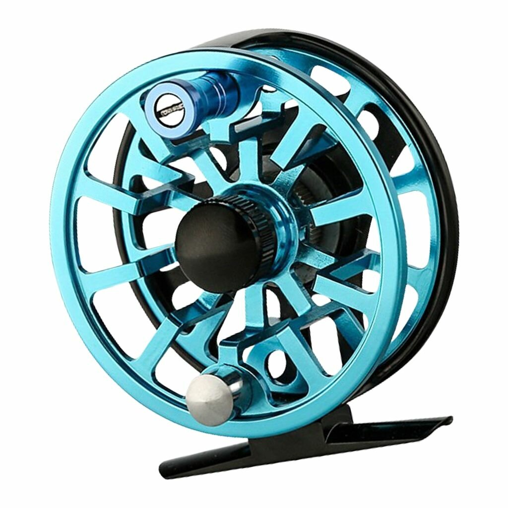 Рыболовная катушка fly fishing передняя для подледной рыбалки Luya reel-5 черно-синих