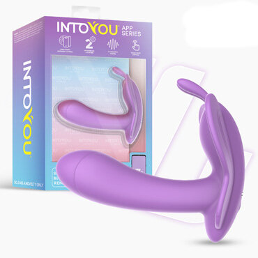 Вибростимулятор-бабочка для клитора и зоны G Wingy С управлением через приложение