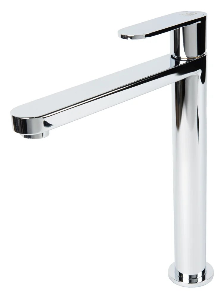 Смеситель для раковины Agger Sweet A2712100 хром, глянцевый, кран для ванной в раковину, из нержавеющей стали, рычажный, с керамическим картриджем