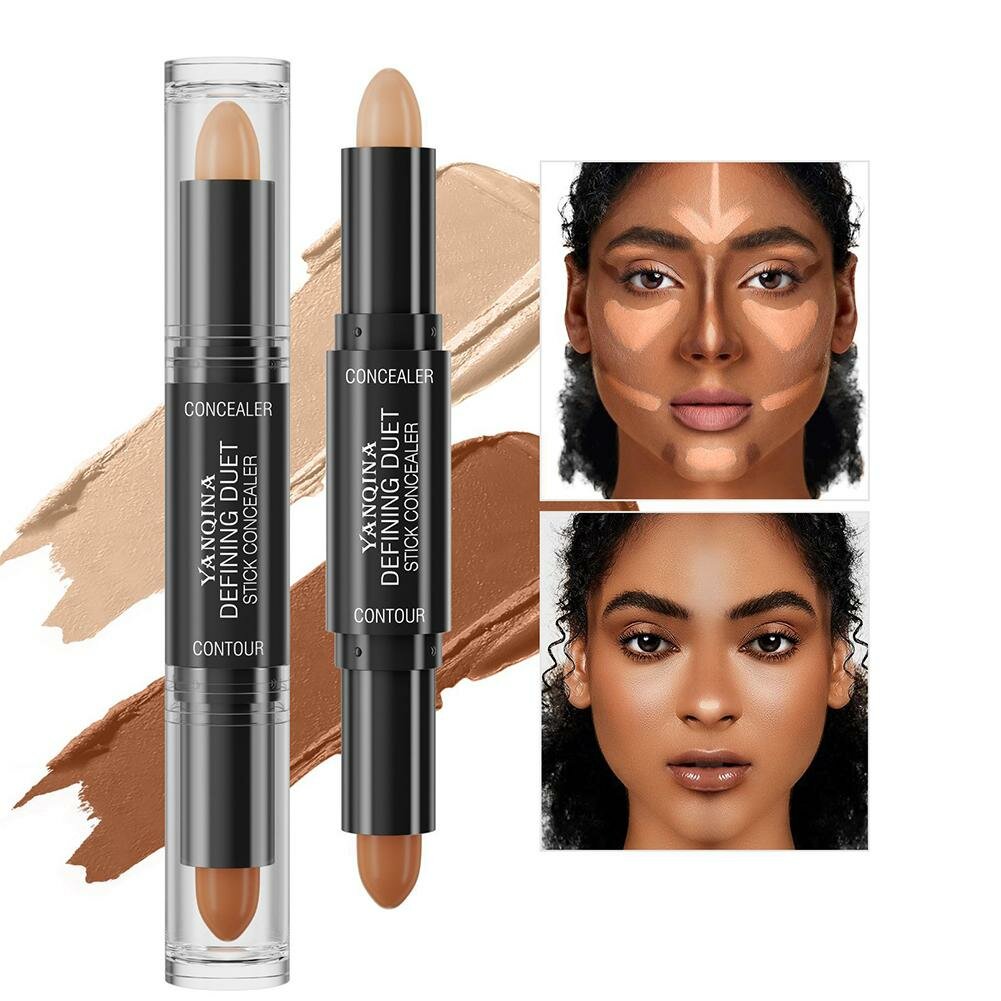 2 в 1 Контурирующий стик для лица, консилер, хайлайтер, скульптор, для контуринга