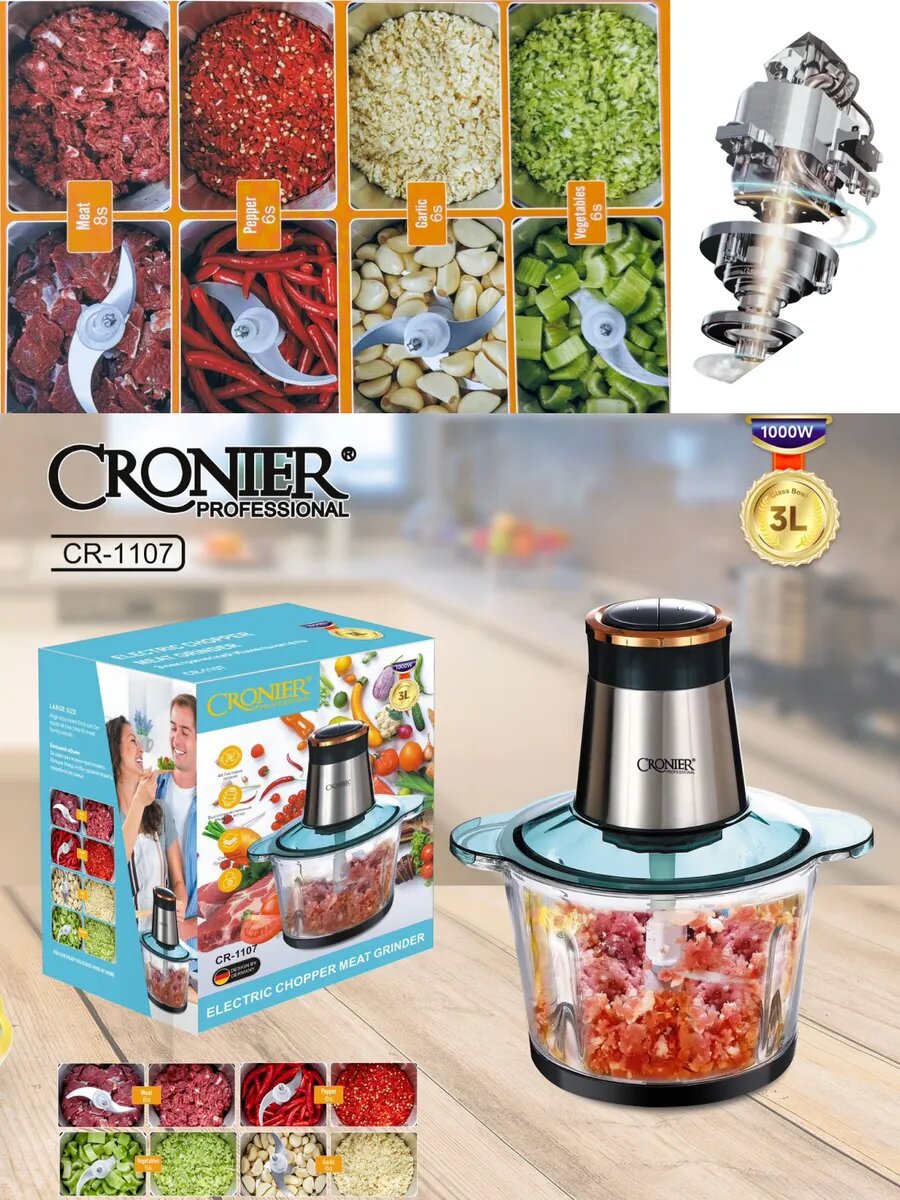 Универсальный кухонный измельчитель — создавайте идеальный фарш, паштеты и колбаски с помощью одной машины.