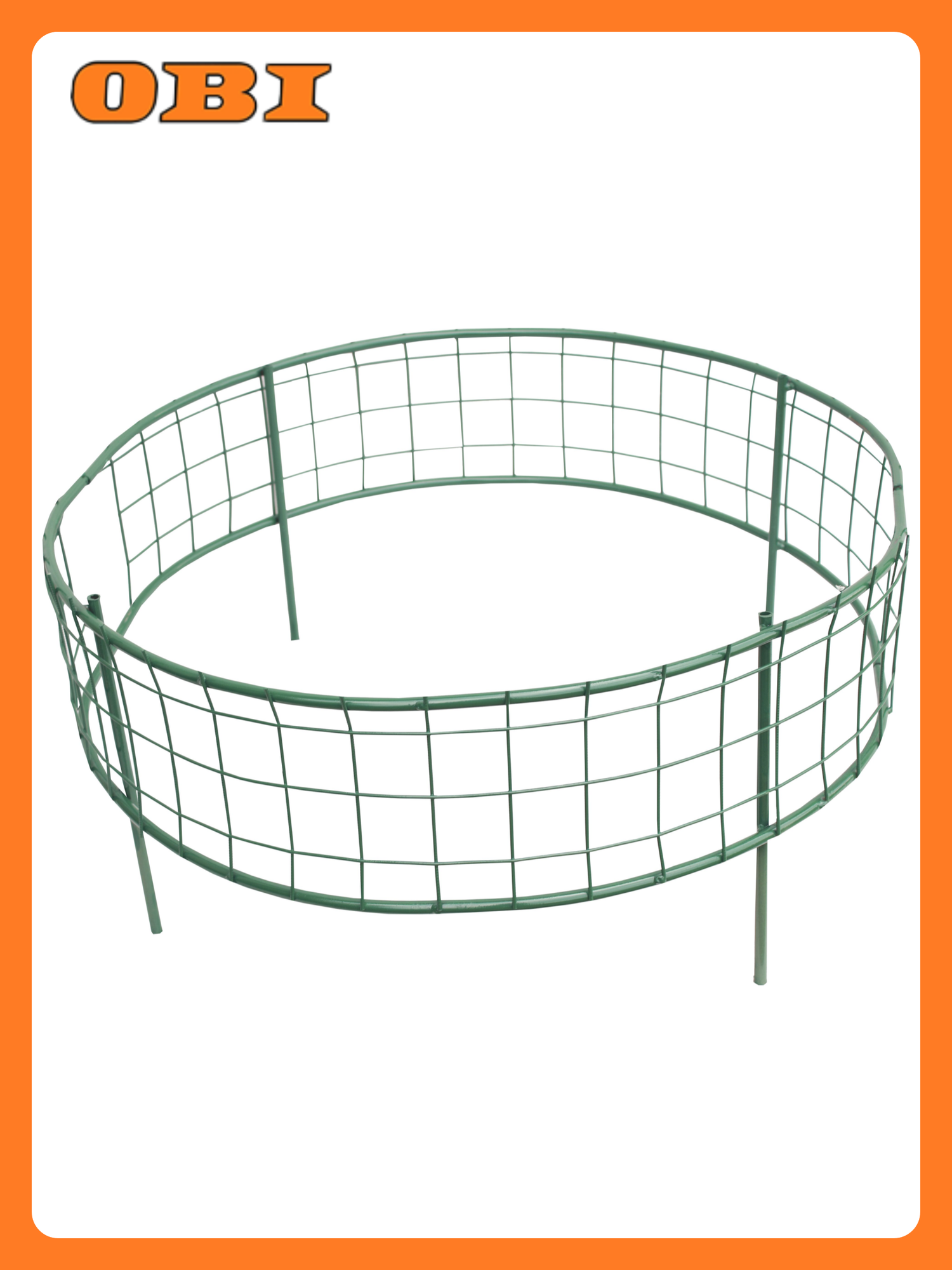 Клумба Клевер-С Решетка, садовая, металлическая, зеленая, 0,7x0,55х0,37м