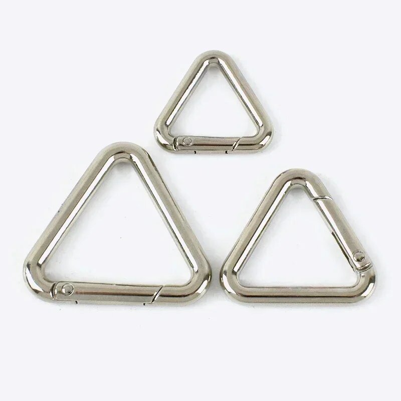 Металлические треугольные застежки 38mm, Silver, 5шт