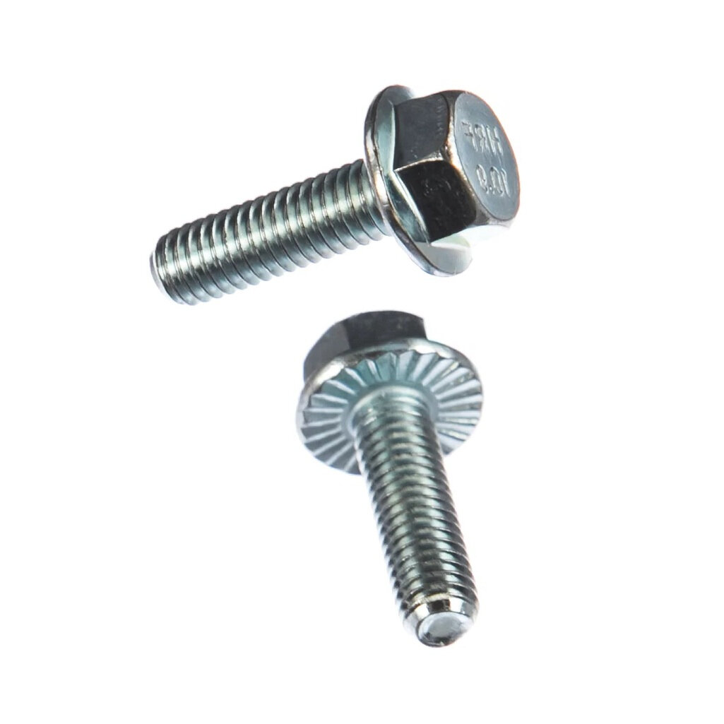 Болт 6х20 с фланцем DIN6921 стальной , оцинкованный "МастерБолтиков" ( 10 шт )