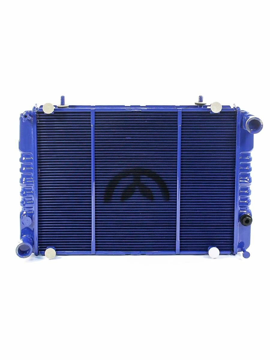 Радиатор охлаждения для а/м Газель (с 1999 г. в) 3-х ряд. (медь) под рамку (теплоотдача+55%)