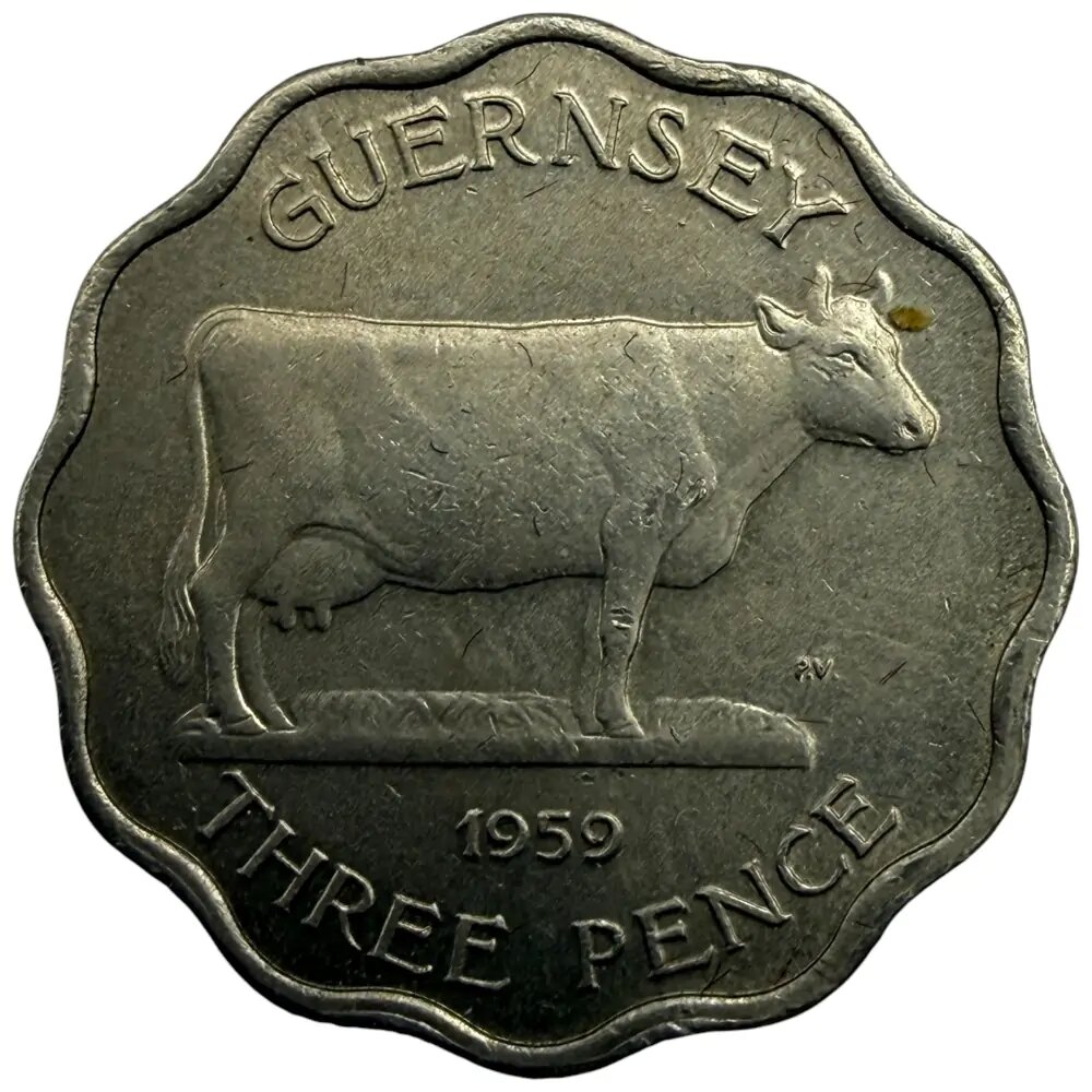 Гернси 3 пенса 1959 г.