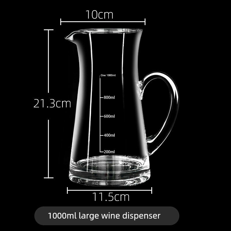 Диспенсер для алкоголя из утолщенного стекла большой емкости, кувшин для смешивания и розлива старого вина, графин для