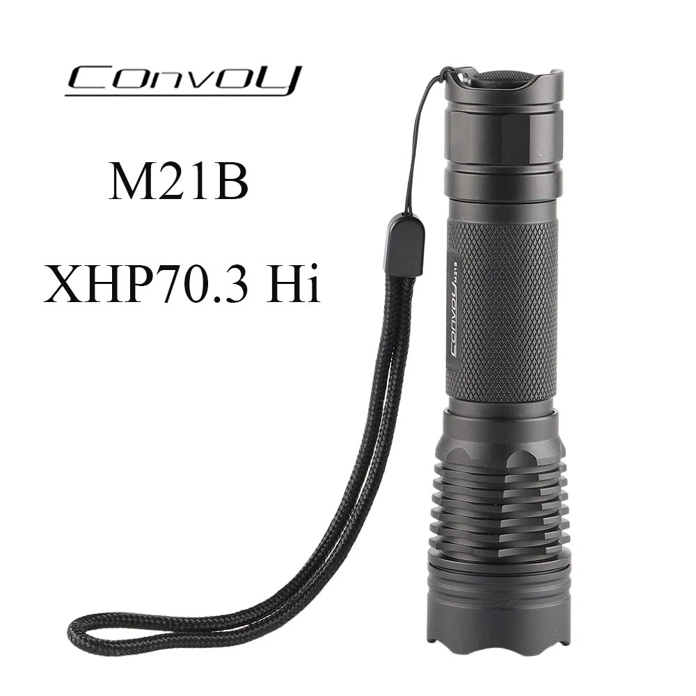 Фонарь Convoy M21B XHP70.3 Hi 12 групп 21700 5000K, No battery