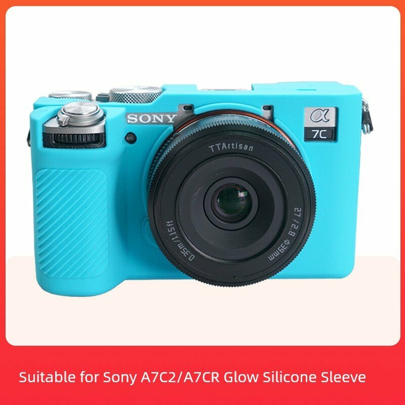 Подходит для сумки для беззеркальной камеры Sony A7R5, утолщенного матового силиконового чехла для Sony a7c2, защитного