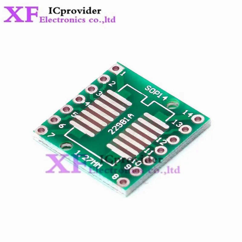 10 шт. переходник TSSOP14 SSOP14 SOP14 на DIP14 ICprovider