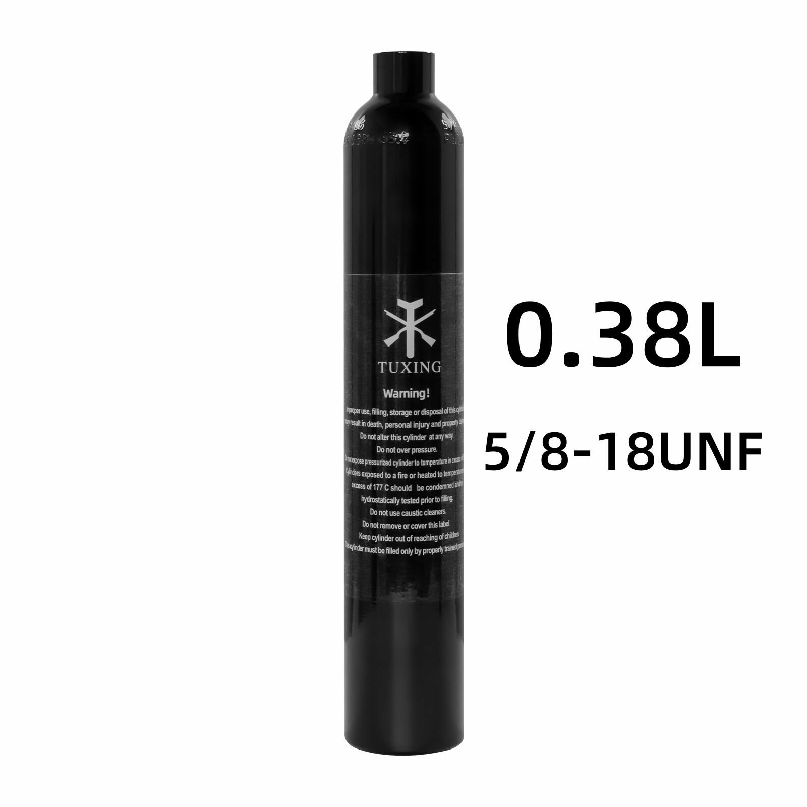 Колба ВД/ Алюминий / 0,38л / Для PCP Винтовки 5/8-18UNF